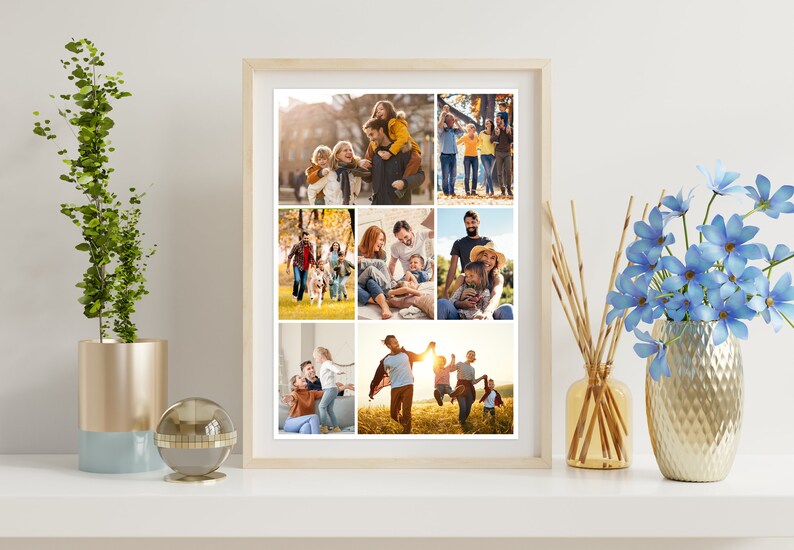 5x7 Digital Photo Collage Templates / PSD Templates / - Etsy