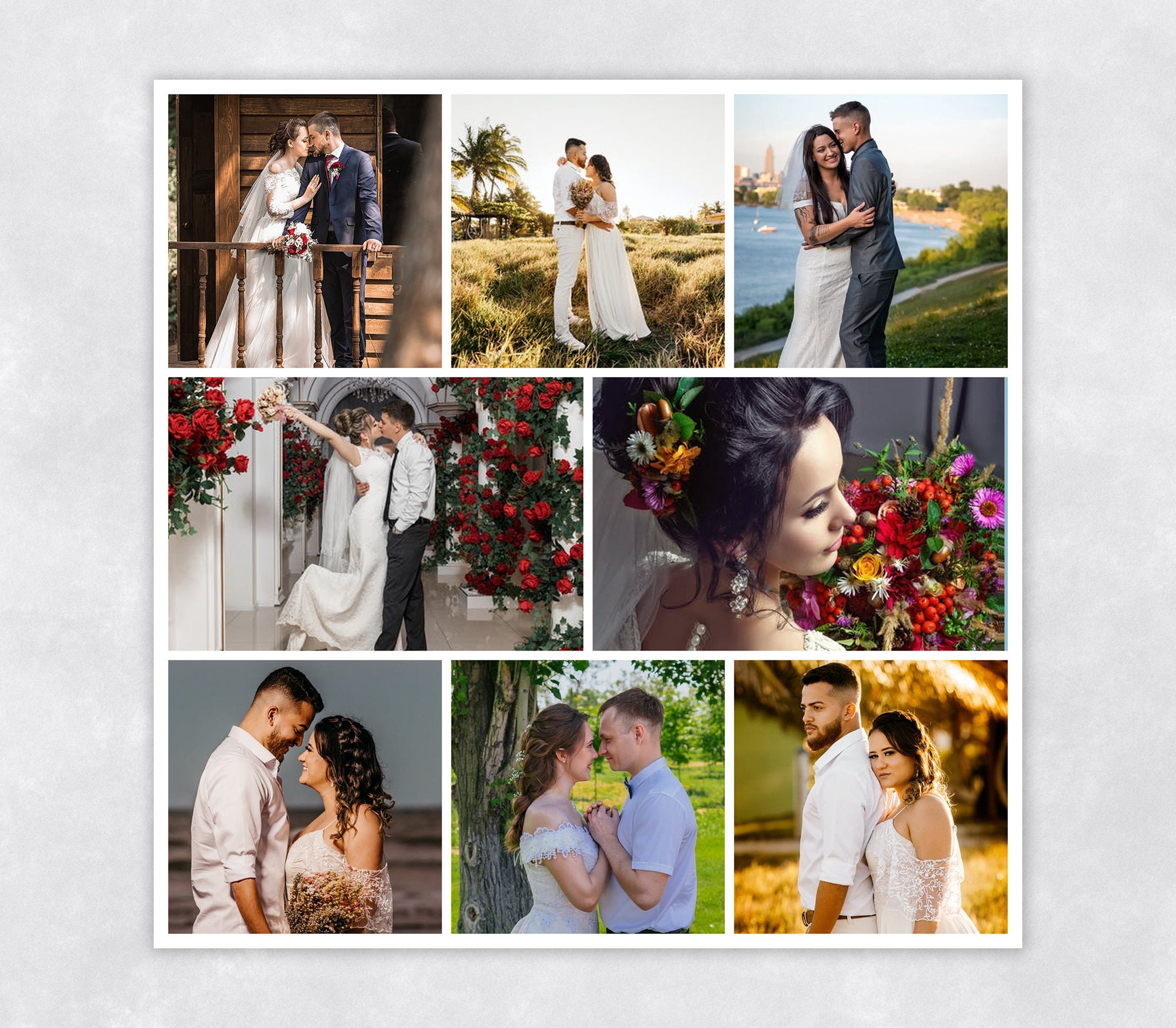 Photo Collage Templates in 12x12 20 PSD Photoshop - Etsy