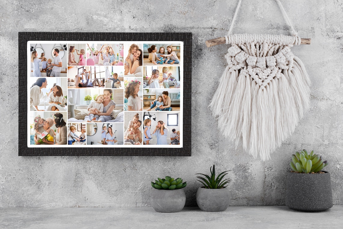 Photo Collage Template 24x36 Photoshop Collage Template - Etsy
