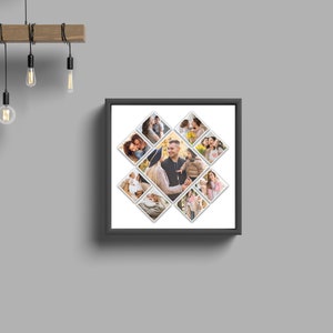 Buy Photo Collage Template in Diamond Shape, Photography Portfolio in ...