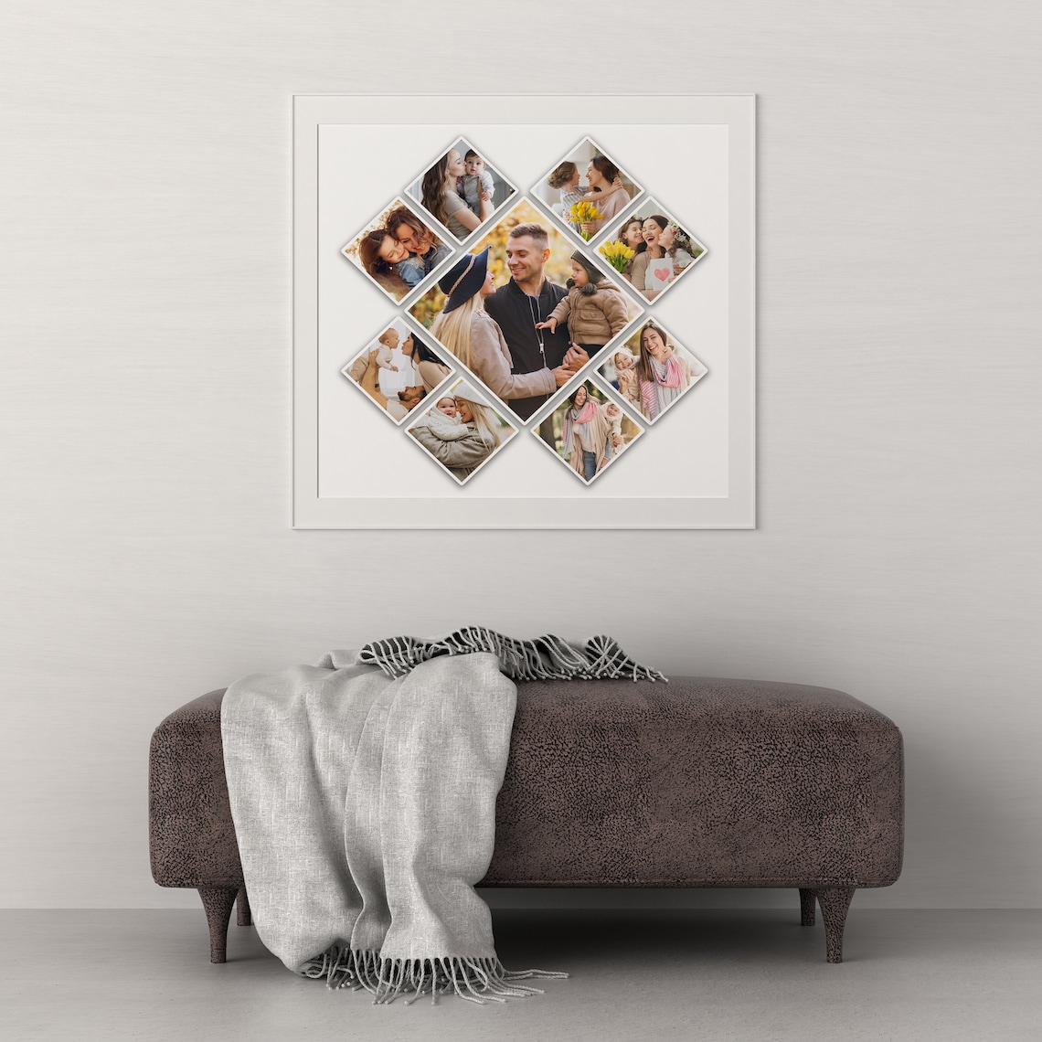 Buy Photo Collage Template in Diamond Shape Photography Portfolio ...
