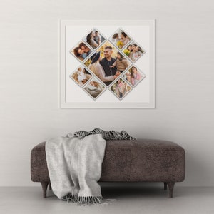 Buy Photo Collage Template in Diamond Shape, Photography Portfolio in ...