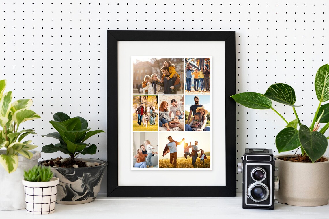 5x7 Digital Photo Collage Templates / PSD Templates / - Etsy