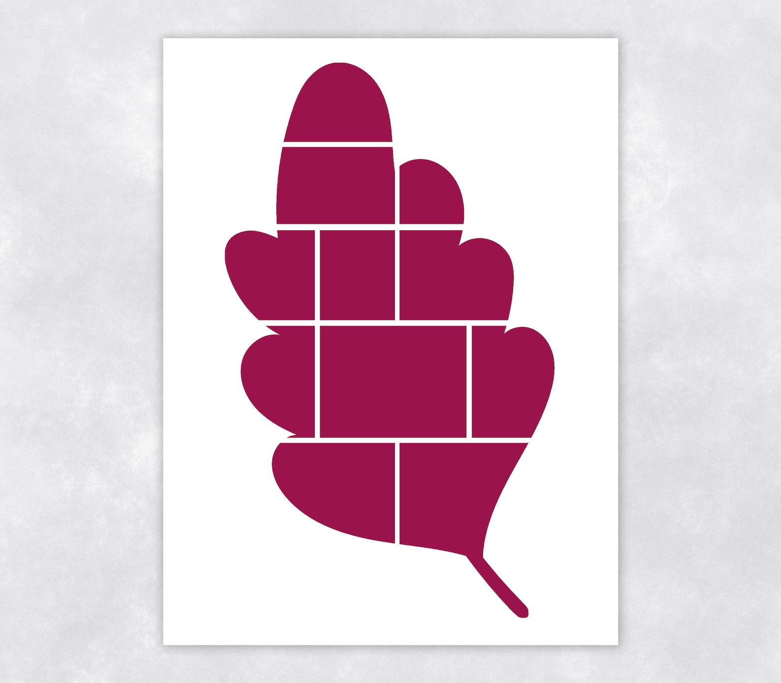 Leaf Shape Photo Collage Photo Collage Template in PSD Mood - Etsy