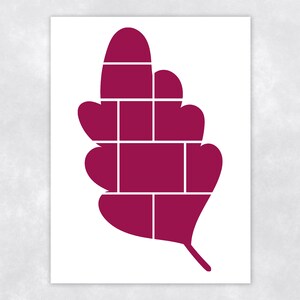 Leaf Shape Photo Collage, Photo Collage Template in PSD, Mood Board ...