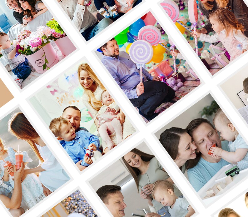 16x20 Collage Template Photoshop Photography Template Family - Etsy