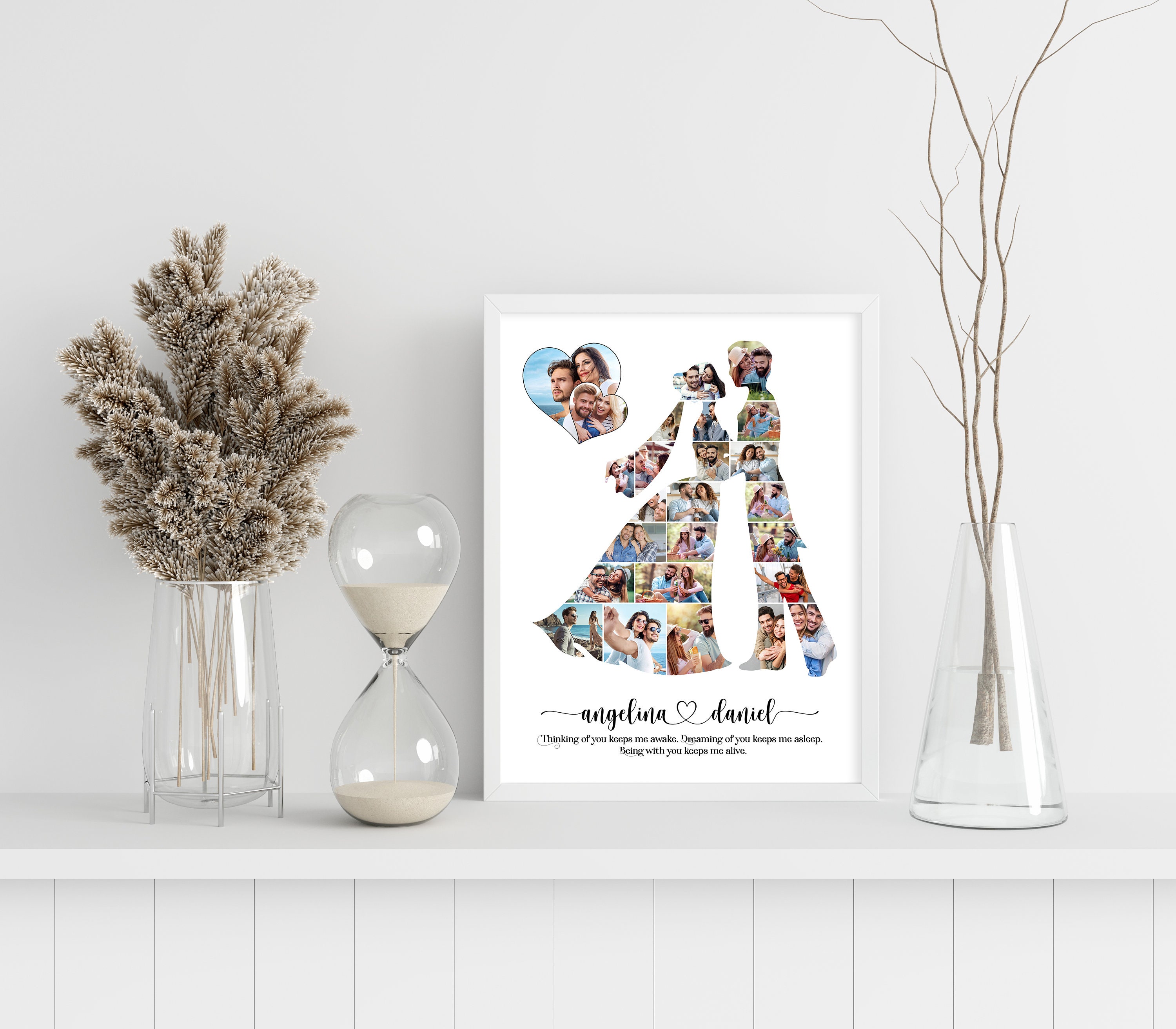 Personalized Couples Photo Collage, Anniversary Gift (digital File) - Etsy