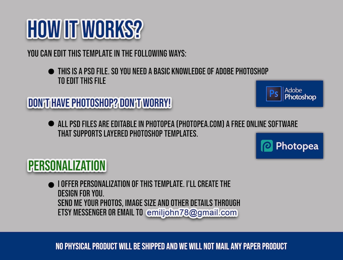 Photo Collage Template in 18x24 Photoshop - Etsy