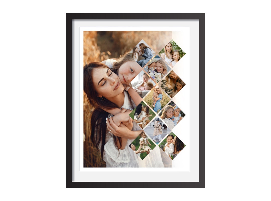 Diamond Photo Collage Template: Portfolio Design (PSD Digital Template ...