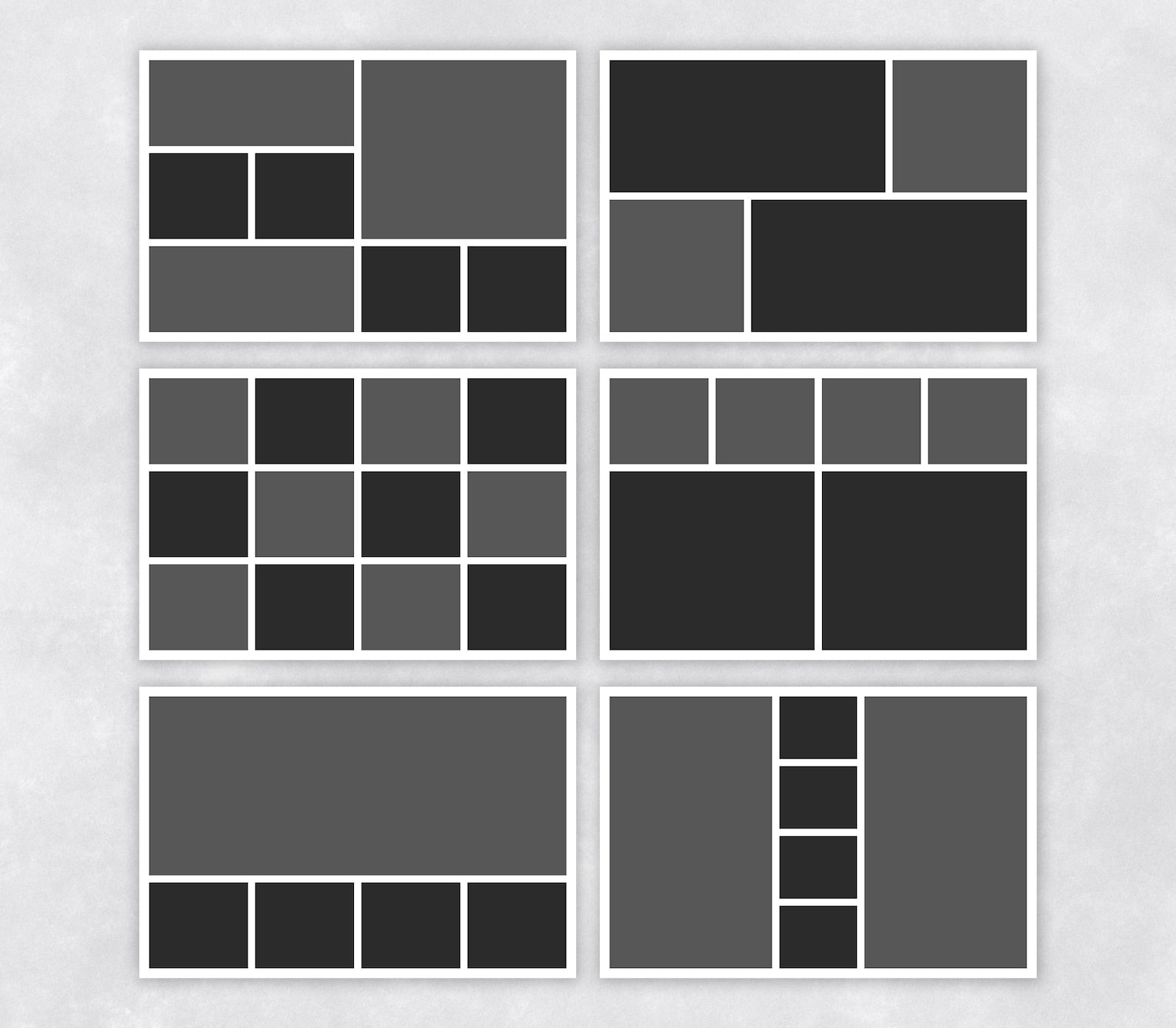 Photo Collage Templates Kit in 6x4 12 Photoshop - Etsy India