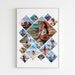 Diamond Photo Collage Template, Personalized Gift (PSD) - Etsy