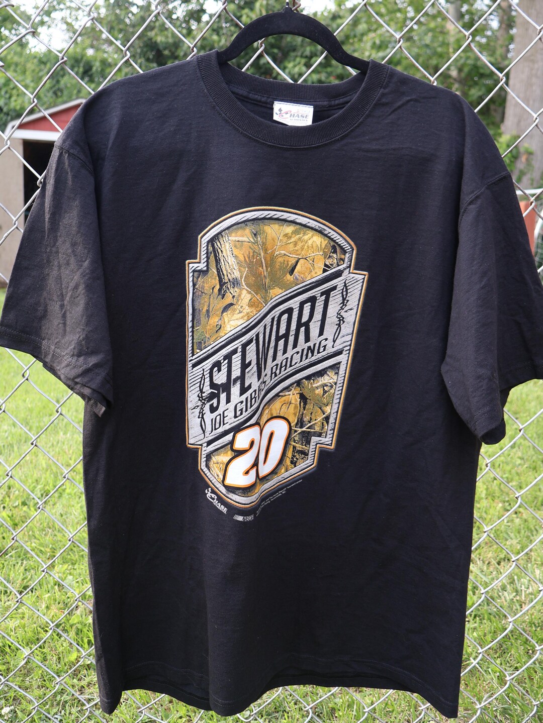 Vintage Tony Stewart Realtree Tee • NASCAR Racing Graphic Shirt • Black ...