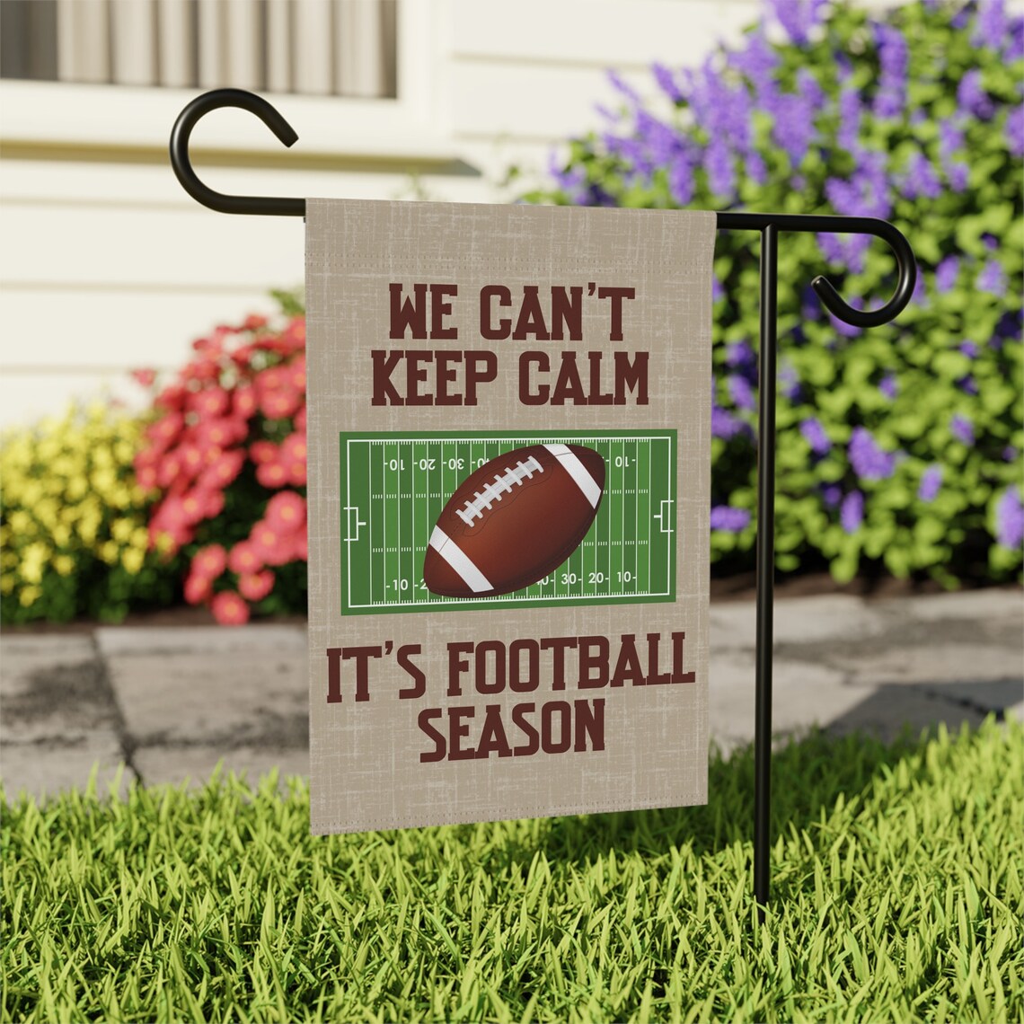 Football Season Flag, Football Yard Decor, Football Themed Flag, Fall ...