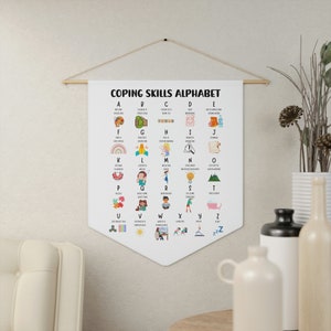 Coping Skills Alphabet, Counselor Office Decor, Social Work Office ...