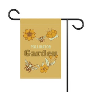 Pollinator Garden Sign, Pollinator Sign, Honey Bee Yard Sign, Bee ...