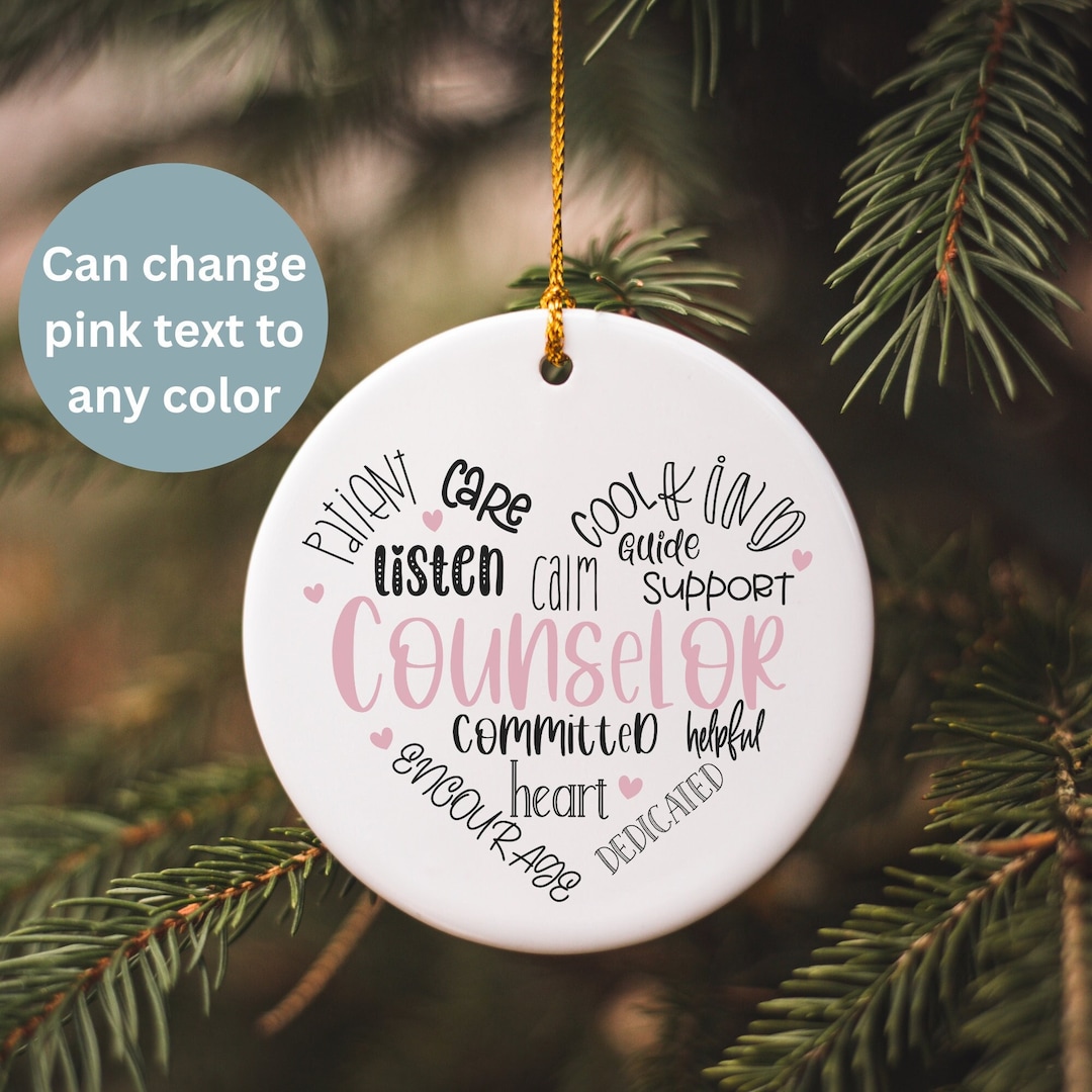 Counselor Christmas Ornament, Counselor Ornament, Counselor Christmas ...