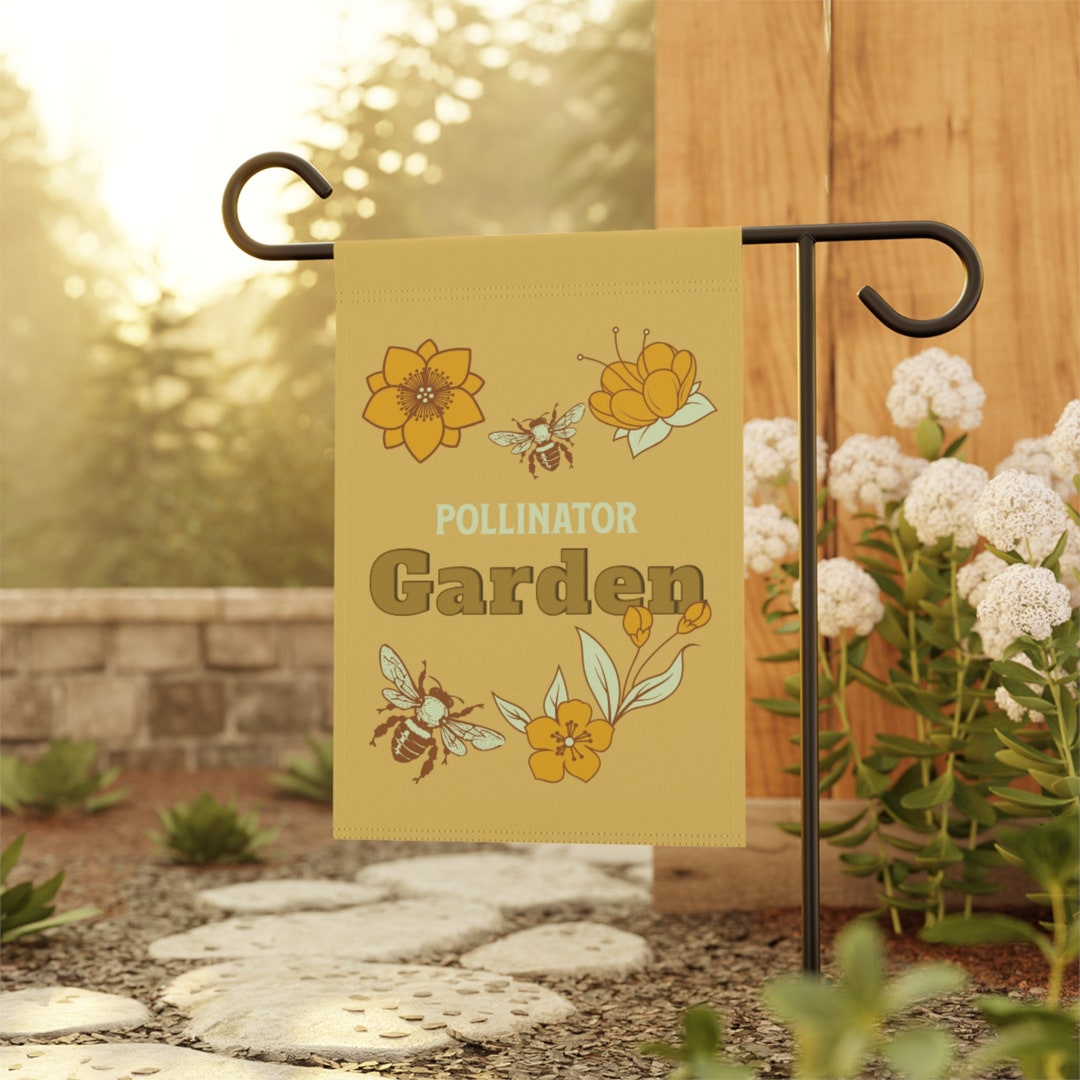 Pollinator Garden Sign, Pollinator Sign, Honey Bee Yard Sign, Bee ...