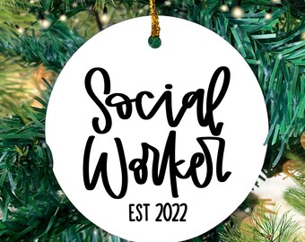 Social Worker Ornament Social Worker Gift Social Work Gift - Etsy
