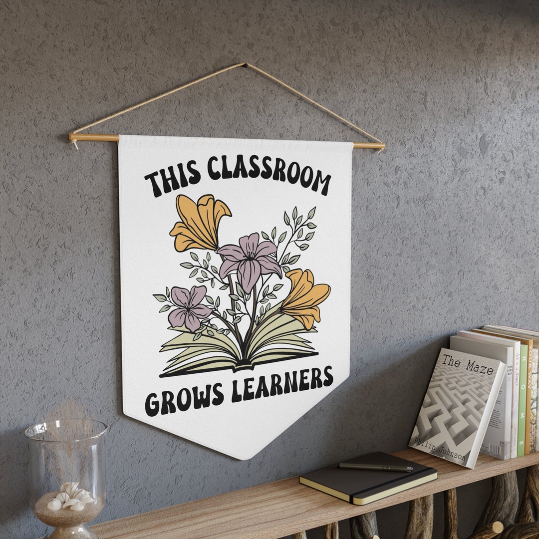 Classroom Tapestry, Classroom Growth Mindset, Classroom Banner, Boho ...