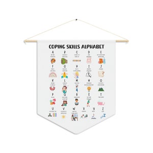 Coping Skills Alphabet, Counselor Office Decor, Social Work Office ...