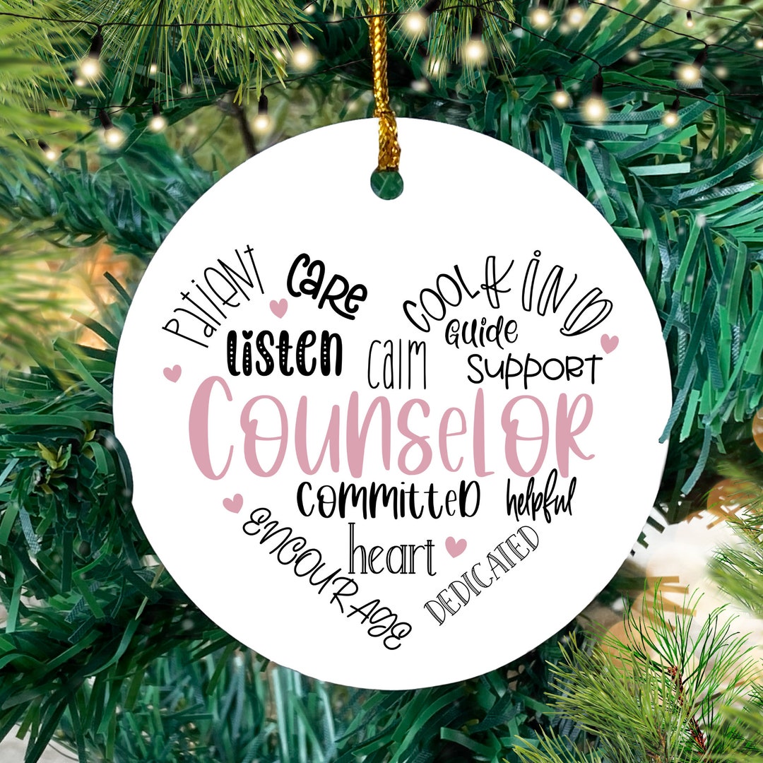 Counselor Christmas Ornament Counselor Ornament Counselor - Etsy