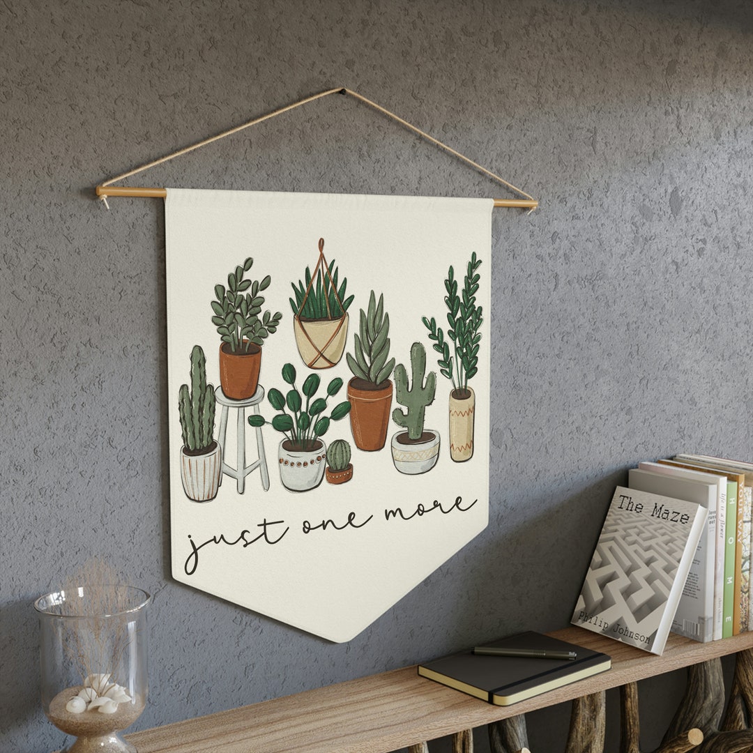 Just One More Plant, Plant Tapestry, Botanical Tapestry, Houseplant ...