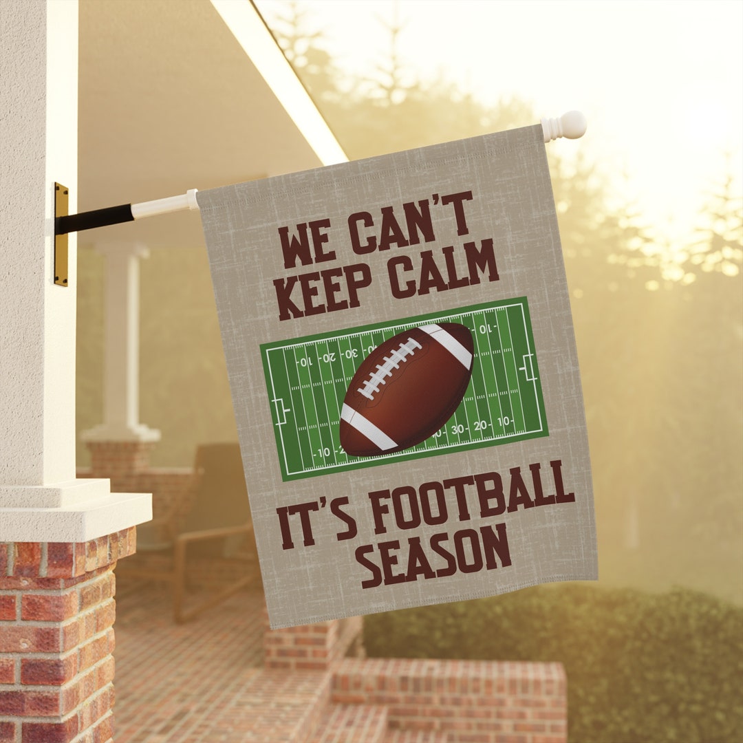 Football Season Flag, Football Yard Decor, Football Themed Flag, Fall ...