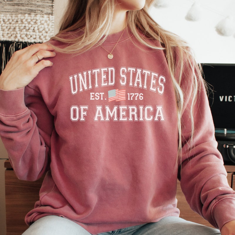 Usa Sweatshirt - Etsy