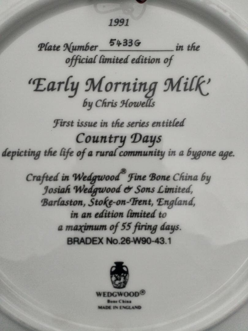 Early Morning Milk Vintage Plate - Etsy