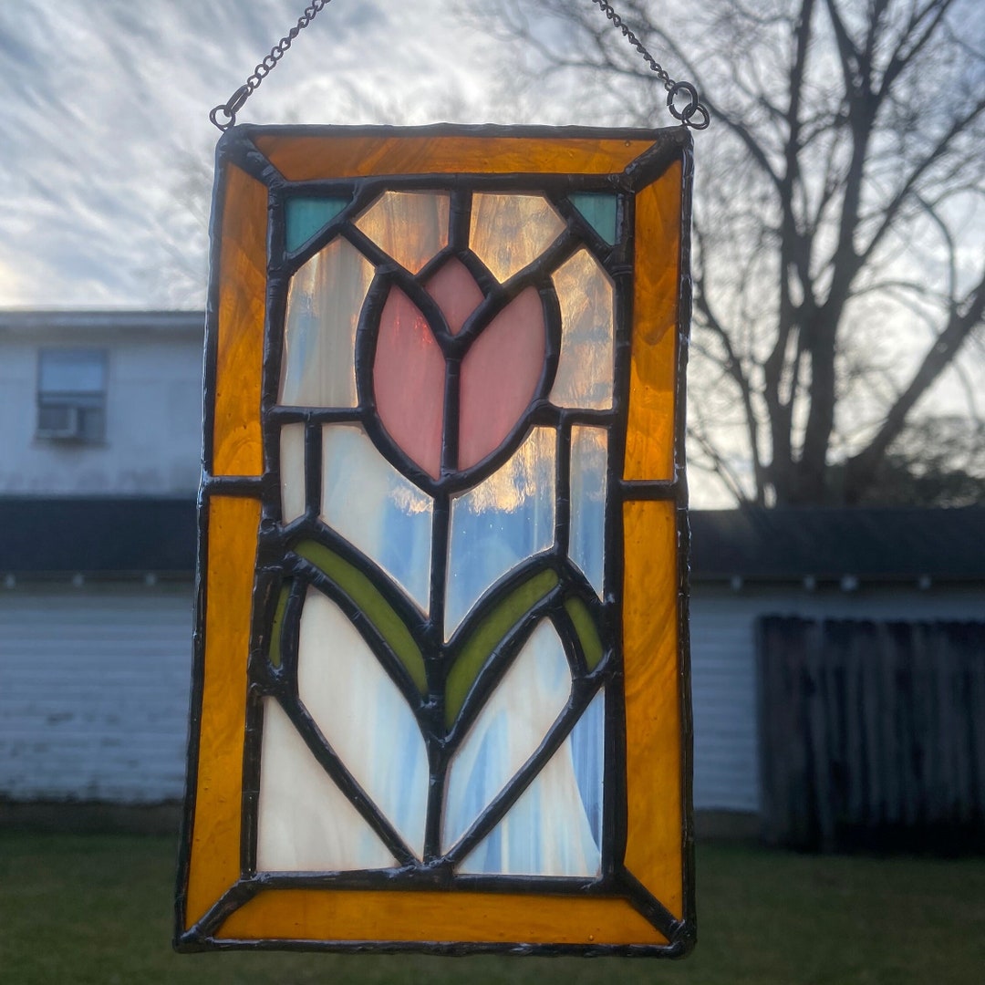 Tulip Suncatcher Panel - Etsy
