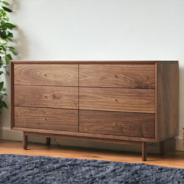 Solid Wood Dresser - Etsy