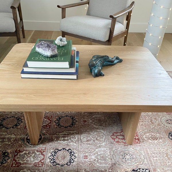White Oak Coffee Table - Etsy