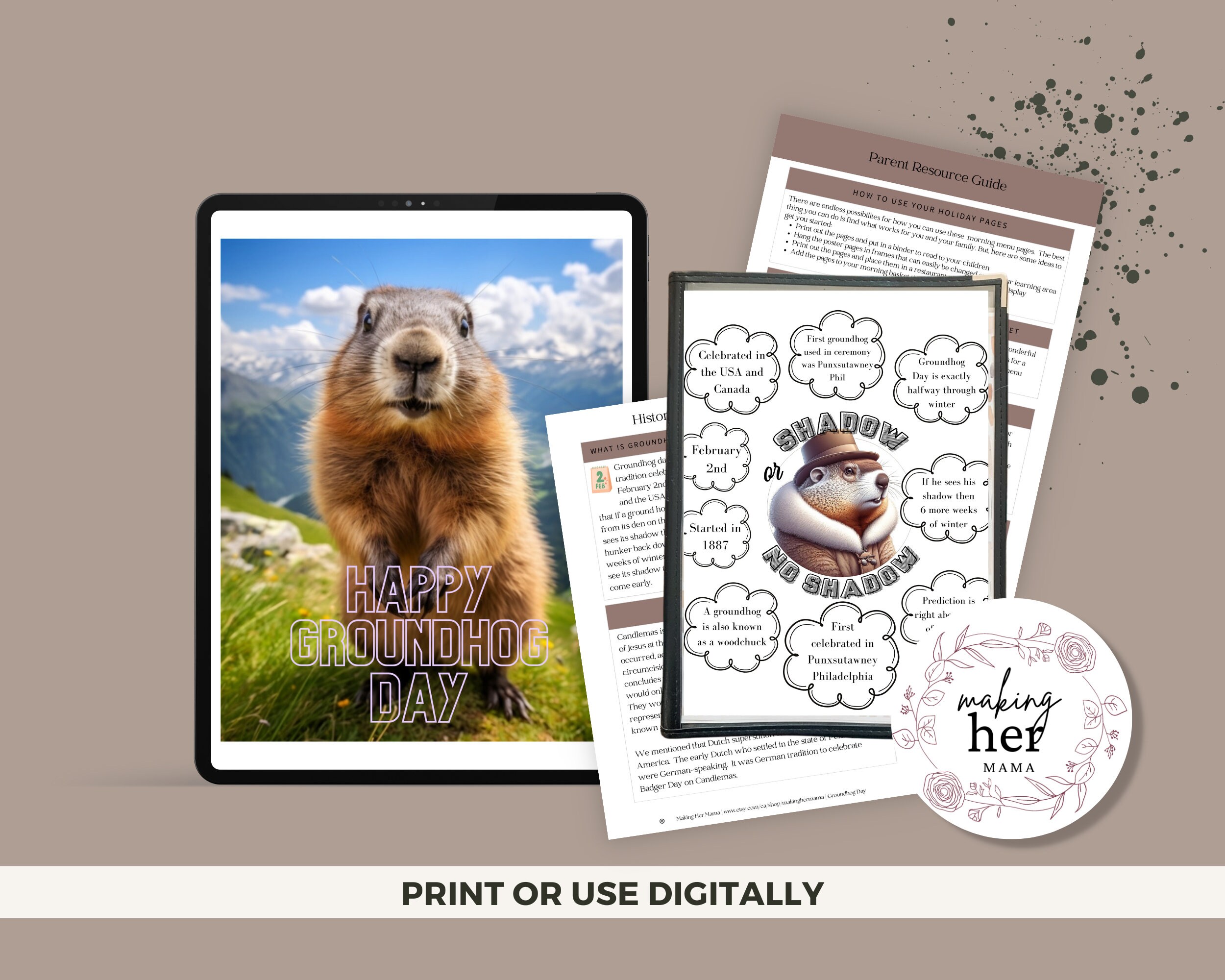 Groundhog Day Mini Learning Unit | Unit Study | Homeschooling | Morning ...