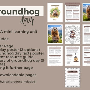 Groundhog Day Mini Learning Unit | Unit Study | Homeschooling | Morning ...