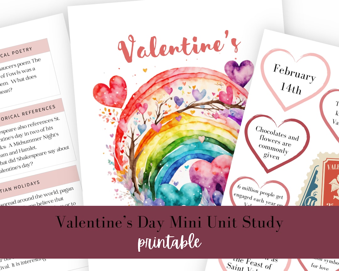 Valentine's Day Mini Unit Study | Unit Study | Homeschooling | Morning ...