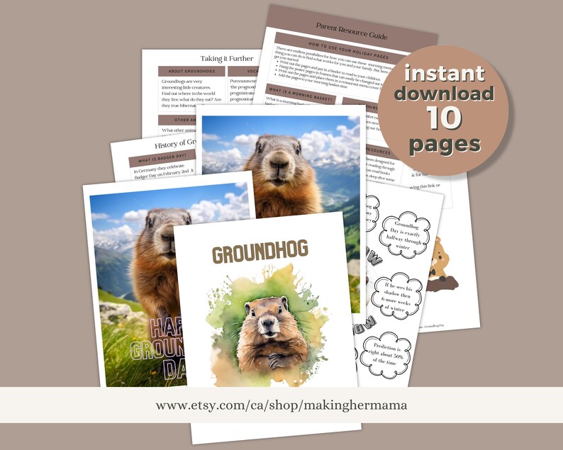 Groundhog Day Mini Learning Unit | Unit Study | Homeschooling | Morning ...