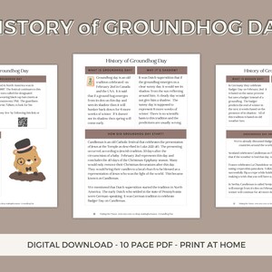 Groundhog Day Mini Learning Unit | Unit Study | Homeschooling | Morning ...