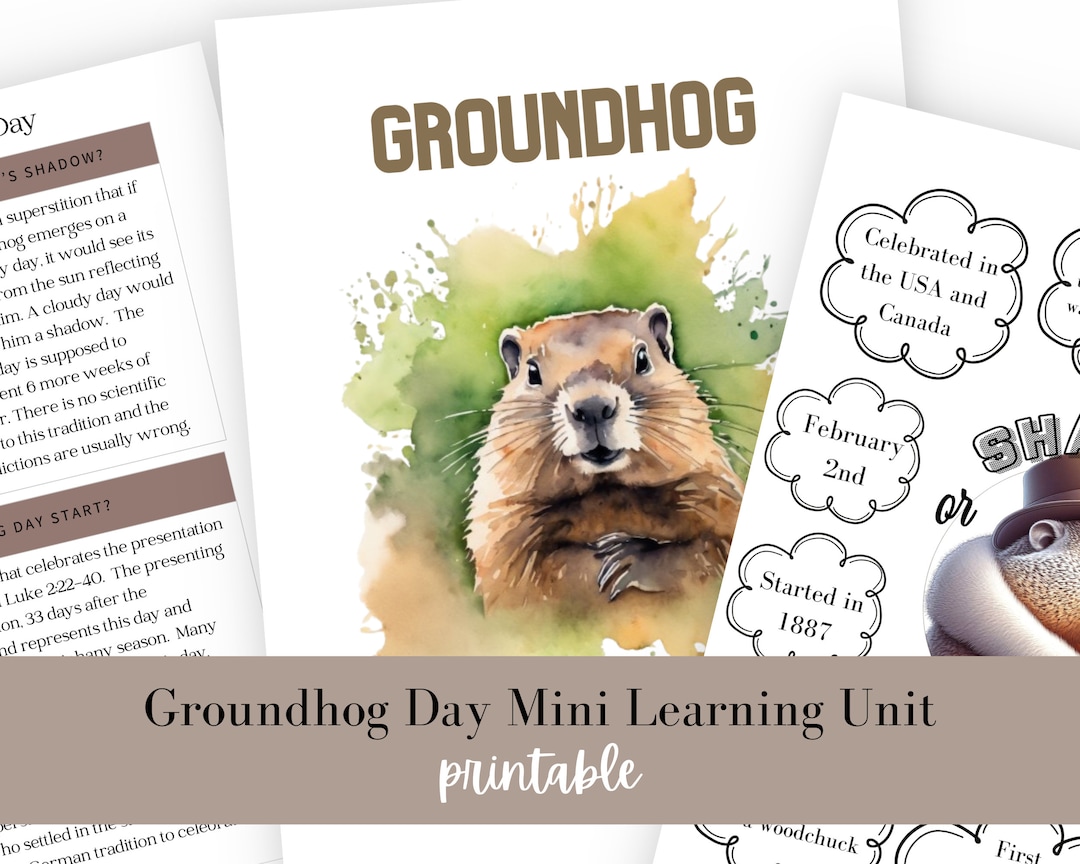 Groundhog Day Mini Learning Unit | Unit Study | Homeschooling | Morning ...
