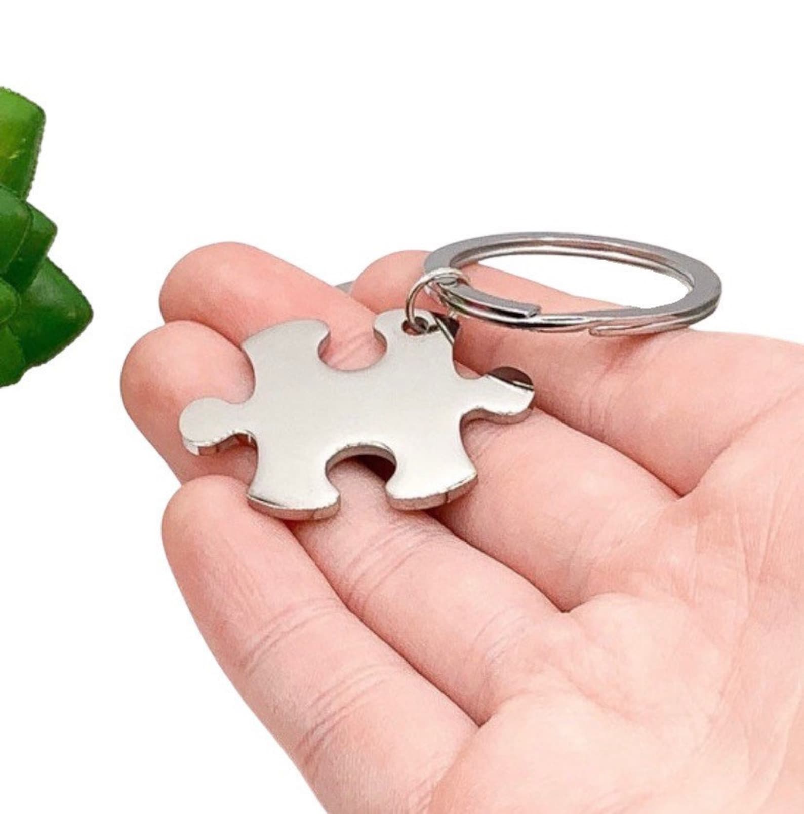 Puzzle Interlocking Keychain Set for 3 No Matter Where Best - Etsy