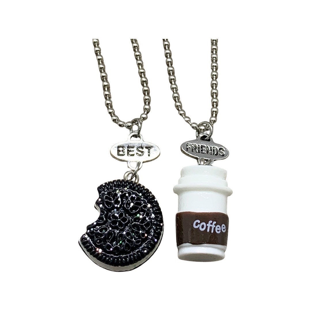 Best Friends Matching Keychains, Coffee Friendship Keychain Set for 2 ...