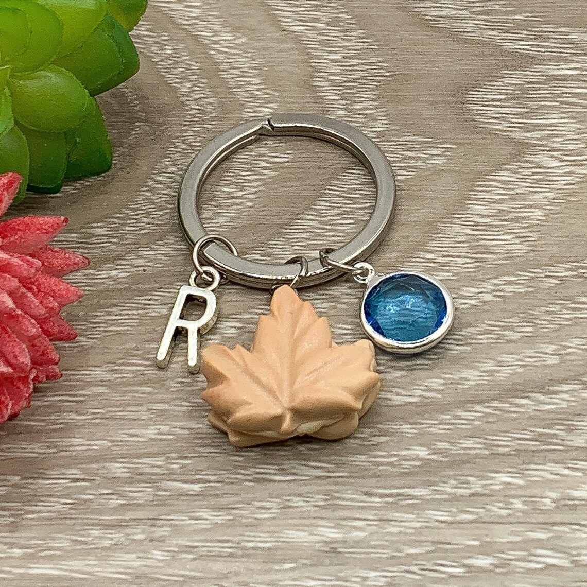 Cookie Keychain, Maple Leaf Cookie Keyring, Cute Gift, Baking Addict ...