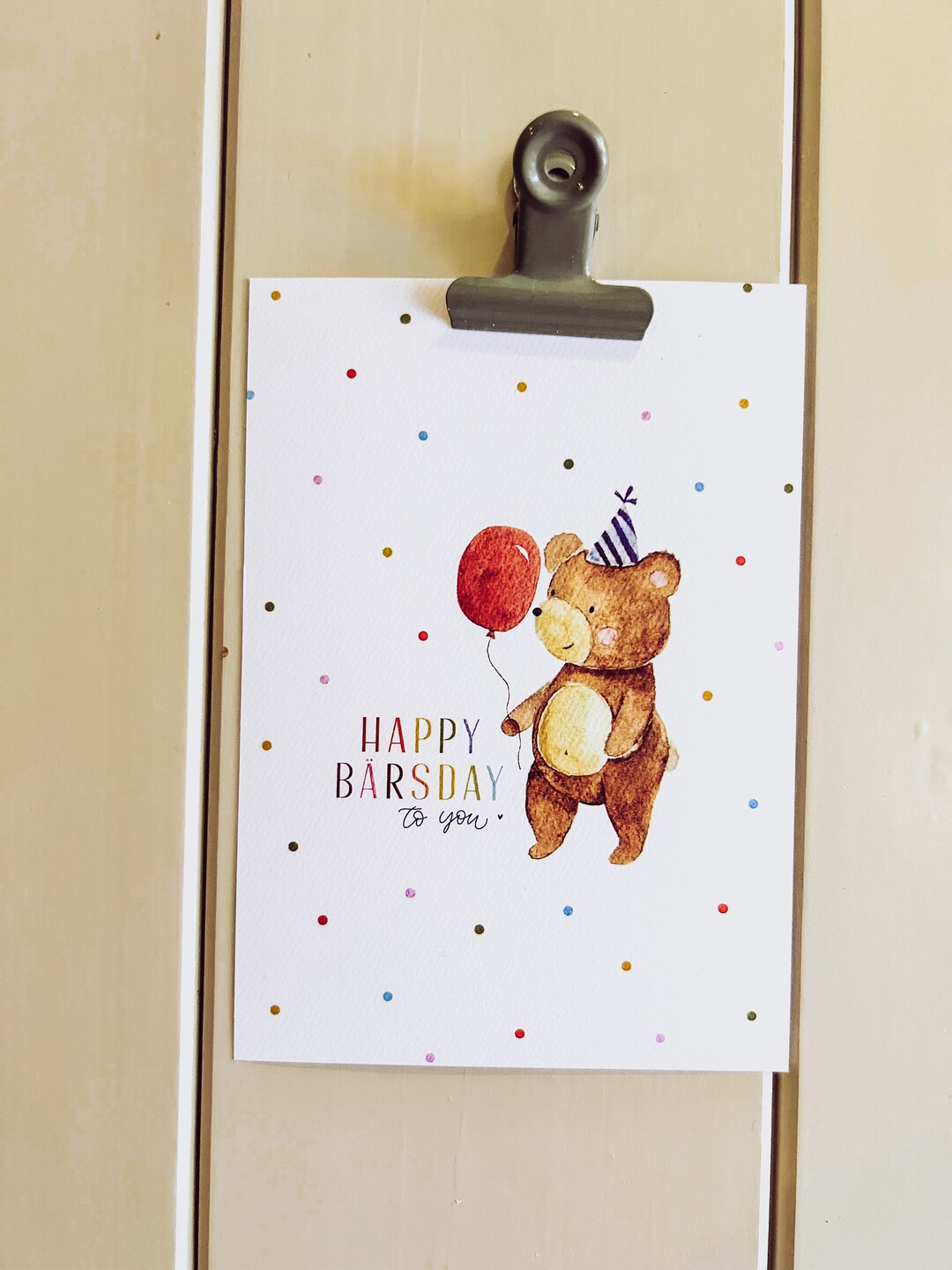Birthday Card 'happy BÄrsday' - Etsy