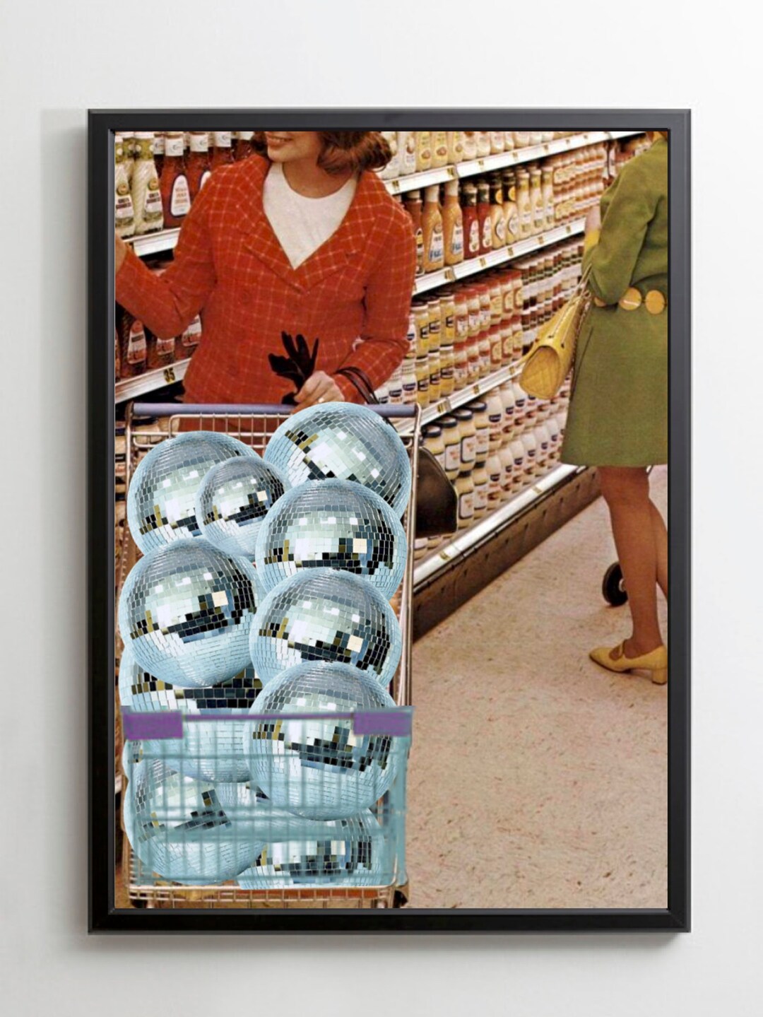 Vintage Disco Ball Poster - Etsy