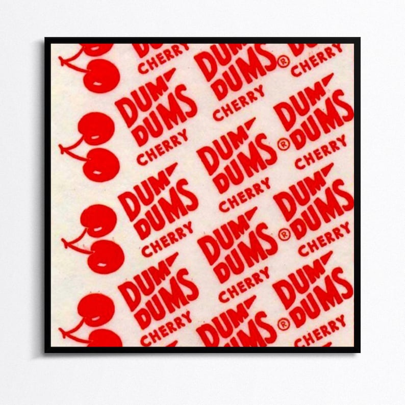 Retro Cherry Dum-dums Wrapper - Etsy