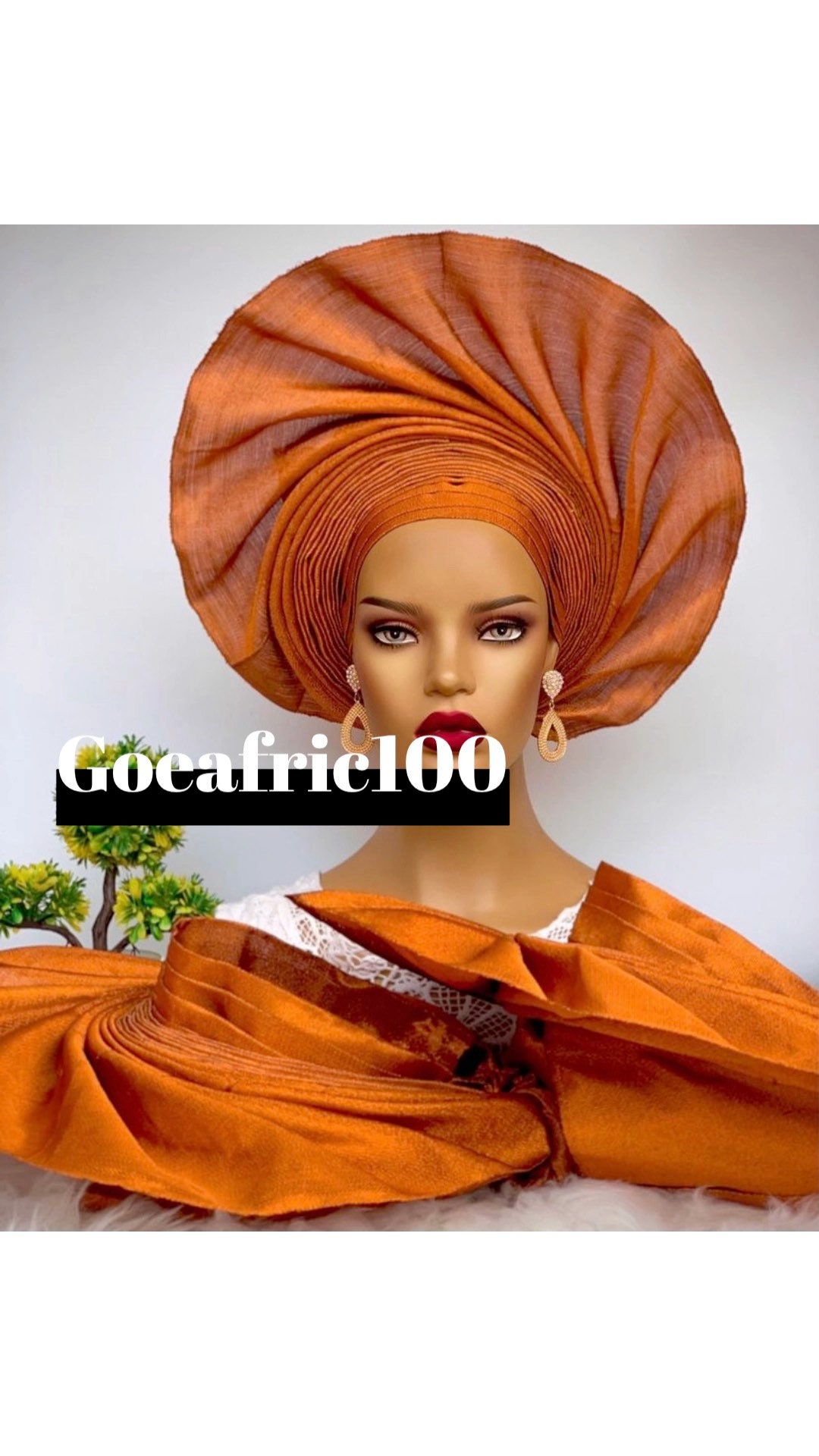 Mopelola African Aso-oke Autogele/headgear/headwrap/nigerian Wedding ...