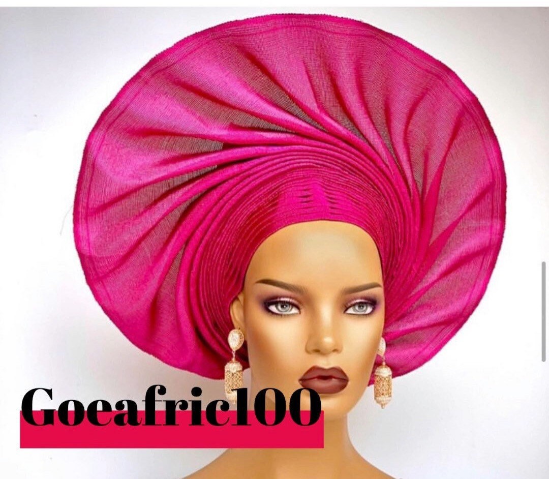 Mopelola African Aso-oke Autogele/headgear/headwrap/nigerian Wedding ...