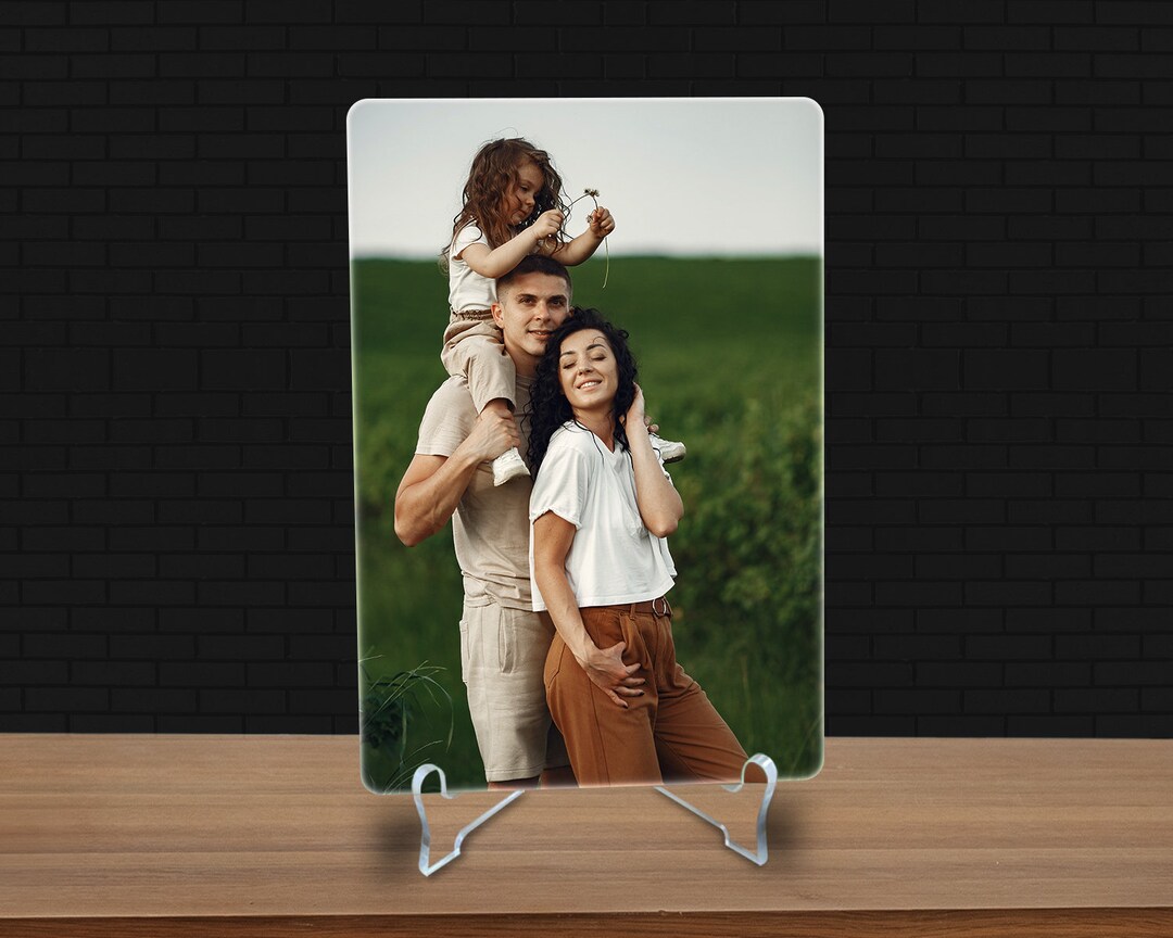 Acrylic Personalized Photo With Stand Image Into Acrylic - Etsy