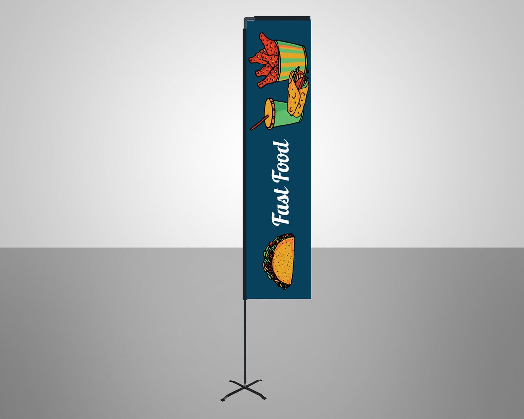 Custom Rectangle Feather Flags - Single & Double Sided - Personalized ...