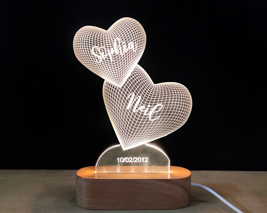 Personalized Photo Lamp, Custom Acrylic Lamp Gift, Birthday Gift Table ...