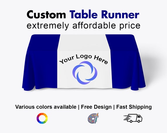 Custom Logo Table Runner Craft Fair Table Runner Custom - Etsy